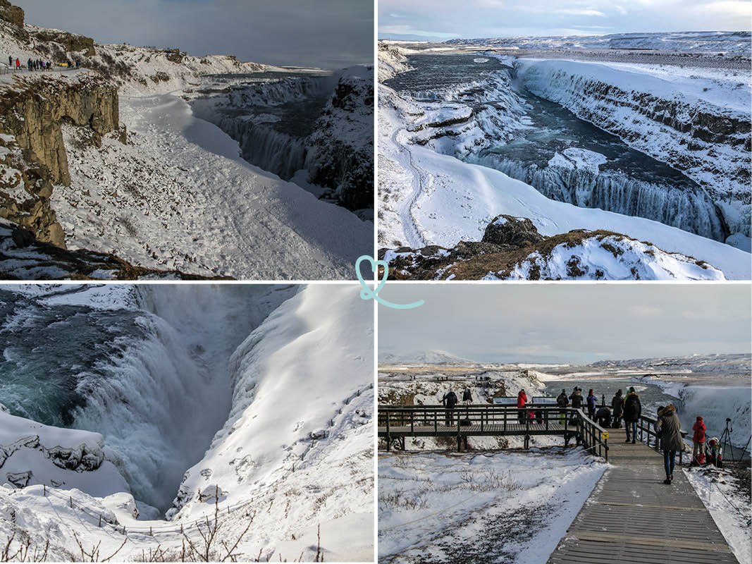 Cascata Gullfoss in inverno (Islanda): consigli + foto